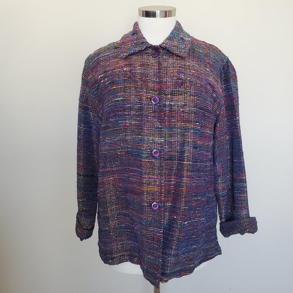 JM Collection | Jackets & Coats | Jm Collection Size Medium Silk Blend ...